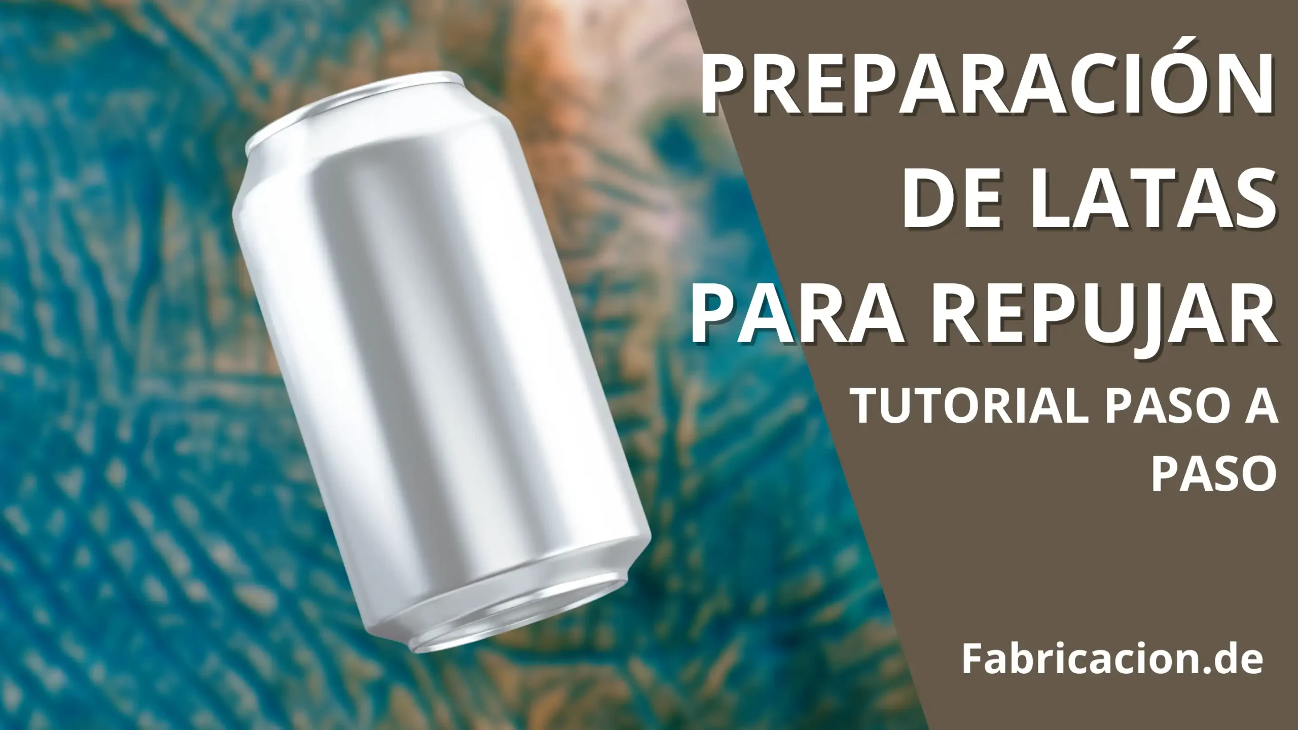 Cómo preparar una lata de aluminio para el repujado de metal 【Guia ...